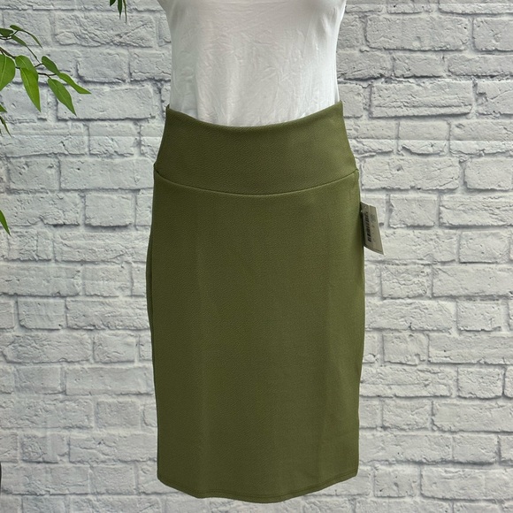LuLaRoe | Skirts | Lularoe Olive Green Textured Pencil Skirt Xs Office ...